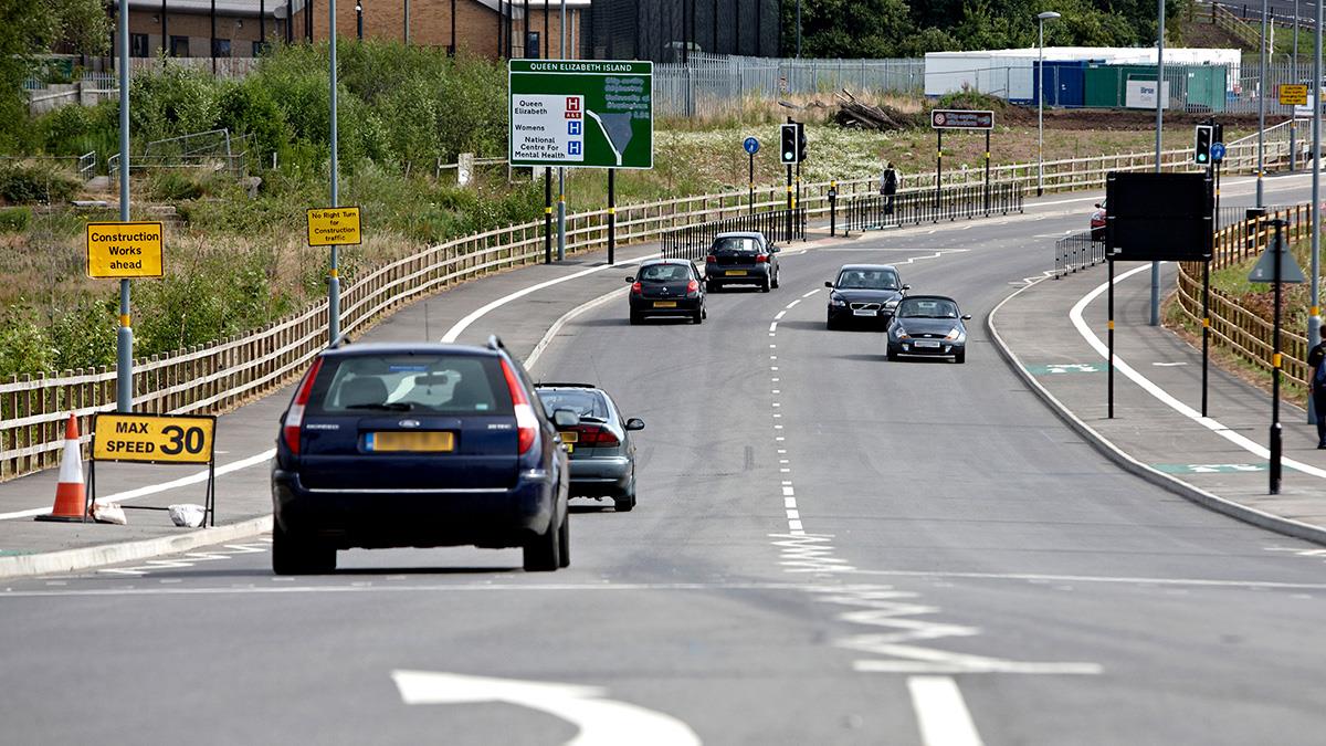 Roadworks underway near QEHB